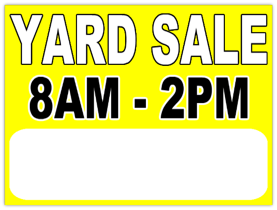 GARAGE SALE 111 Garage Sale Sign Templates